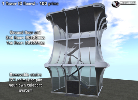 Second Life Marketplace - [AD] Futuristic Shops - 3 models: 210, 100 ...